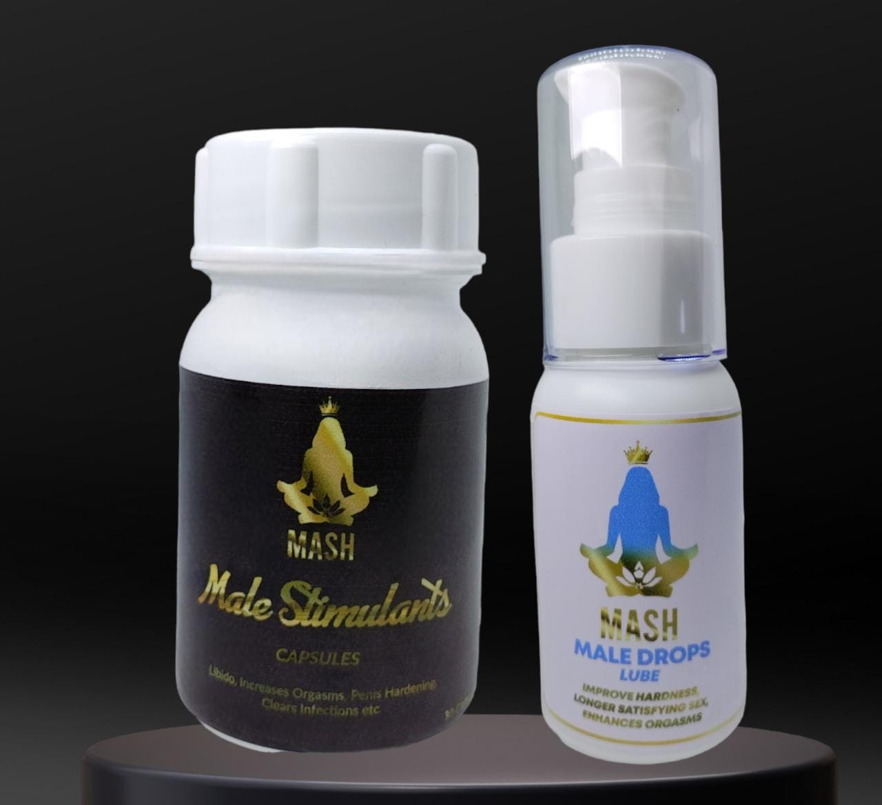 Male Stimulant Capsules & Lube – Mash